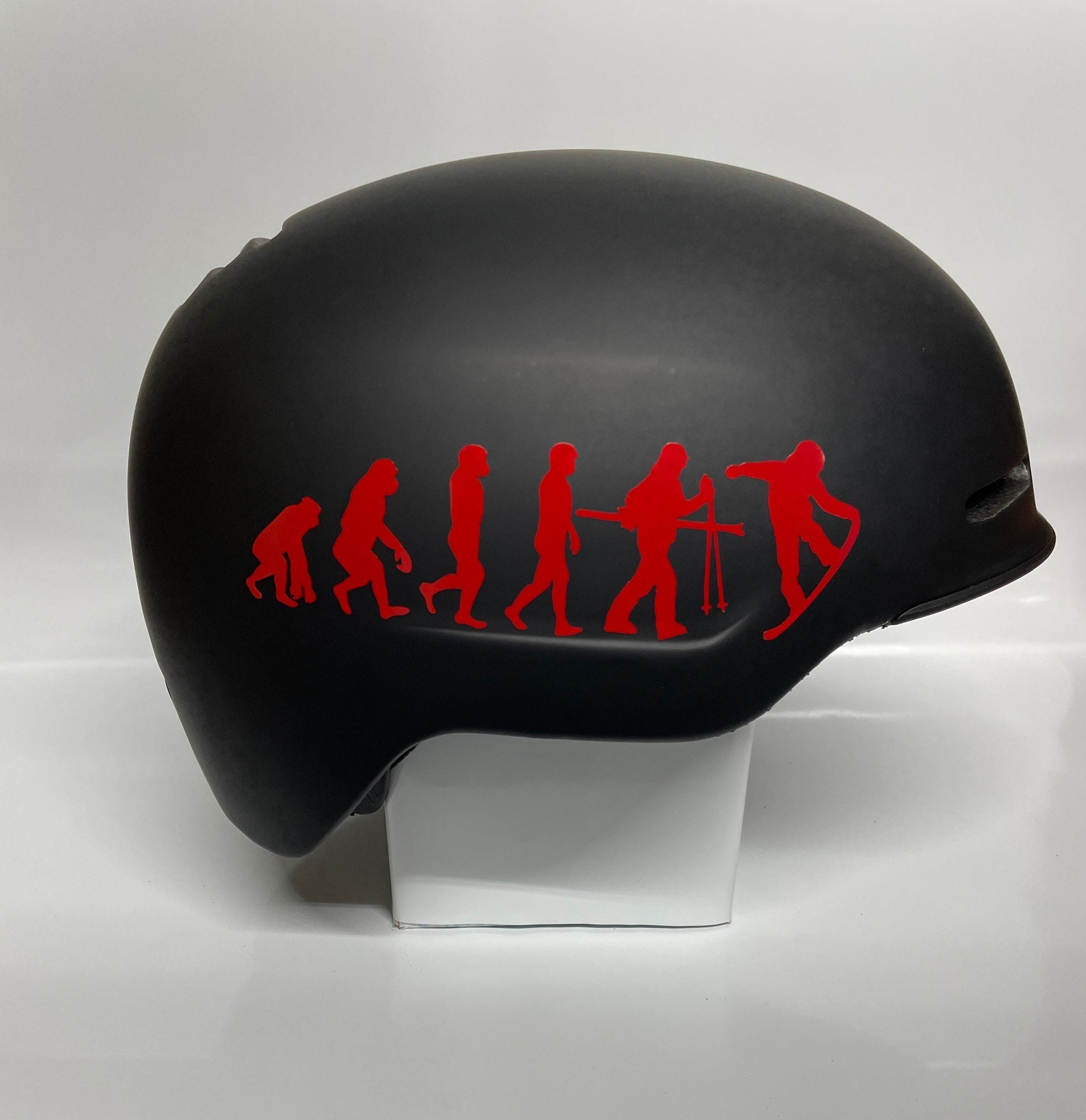 Red Snowboarding Evolution Sticker - Etsy