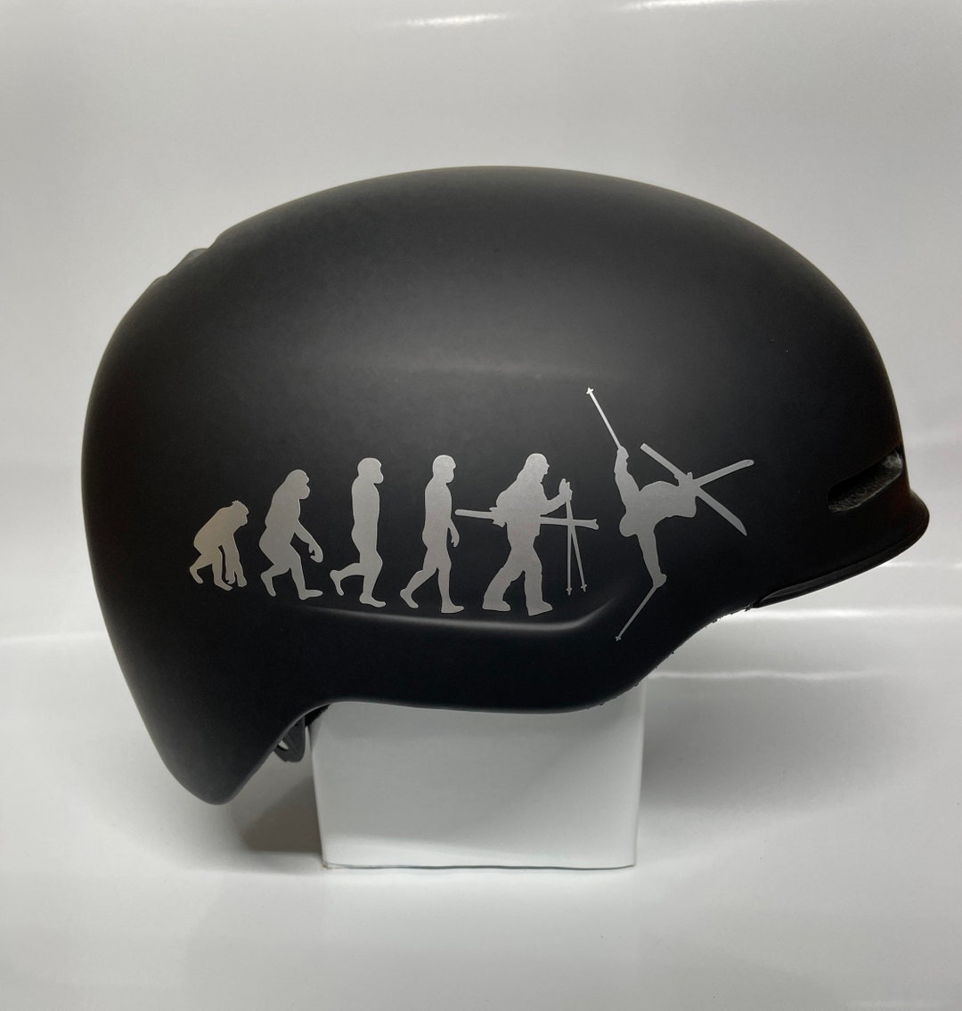 Silver Ski Evolution Sticker - Etsy