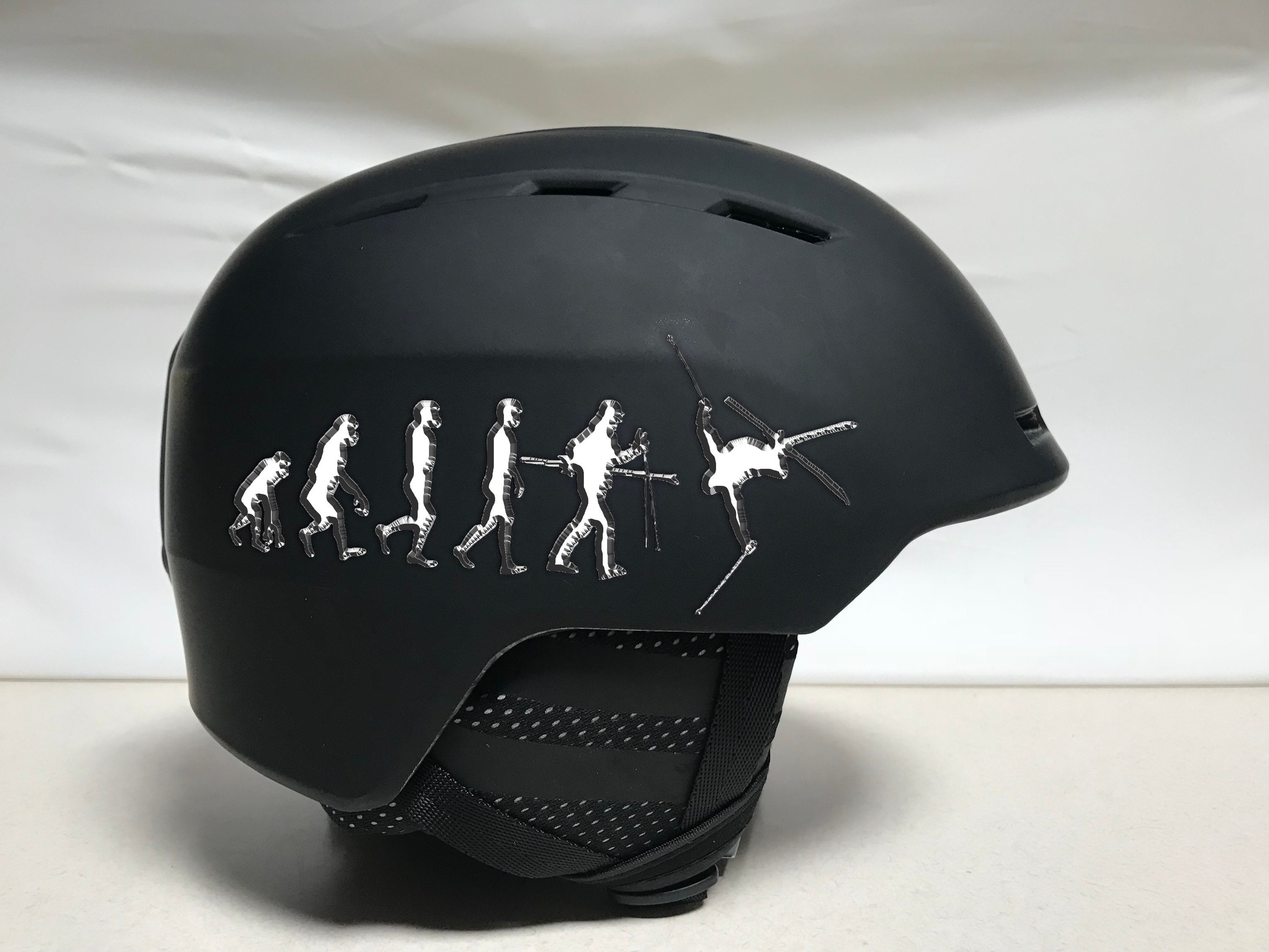 Silver Ski Evolution Sticker | Etsy