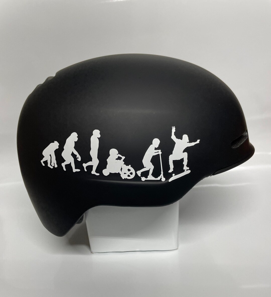 White Skateboard Evolution Sticker - Etsy