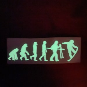 Glow in the Dark Snowboard Evolution Sticker - Etsy
