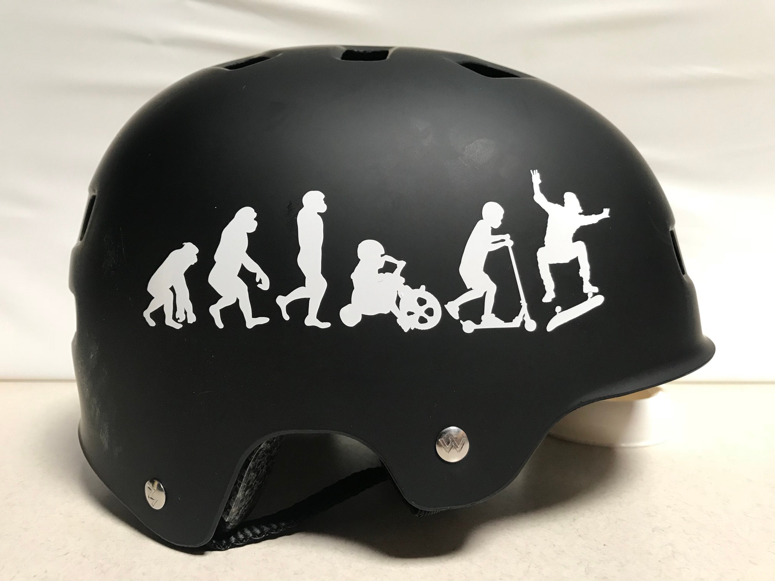 Skateboarding Evolution Sticker - Etsy