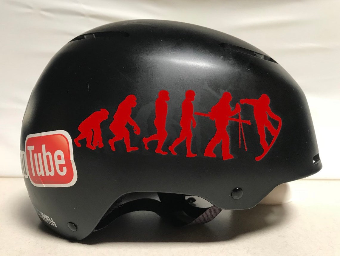 Red Snowboarding Evolution Sticker | Etsy