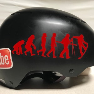 Red Snowboarding Evolution Sticker - Etsy
