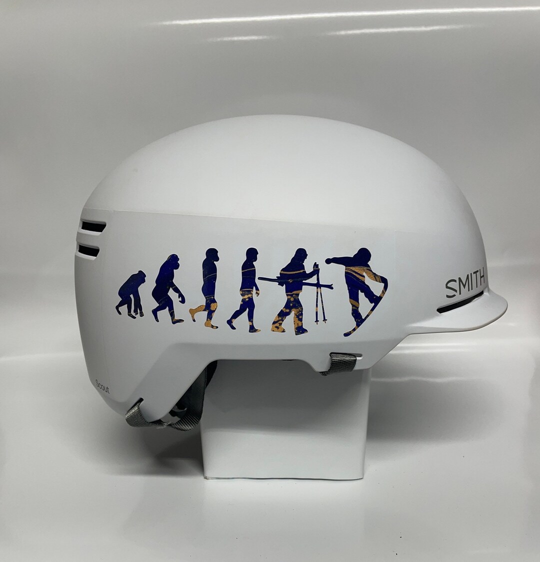 Blue Gold Snowboarding Evolution Sticker - Etsy