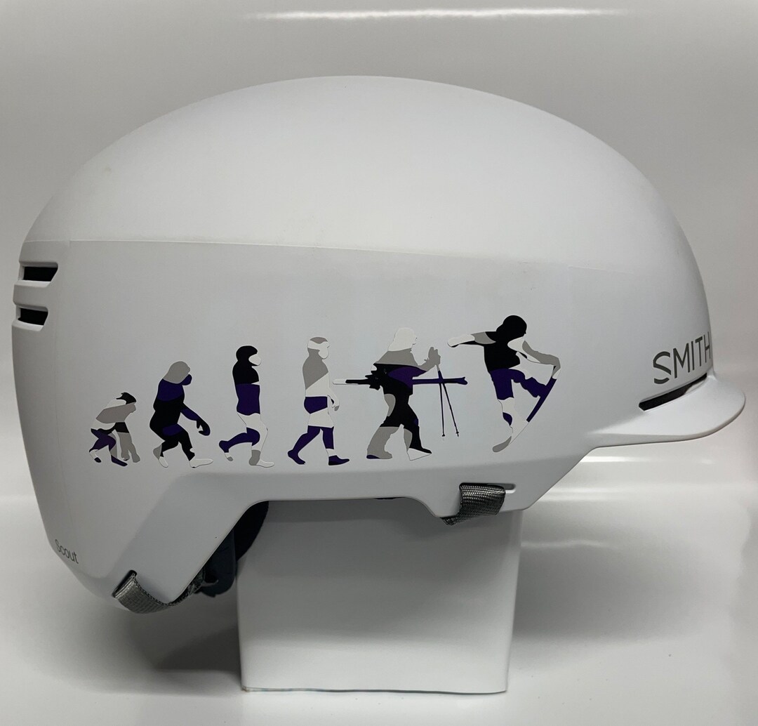 Purple Camo Snowboard Evolution Sticker - Etsy