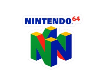 Nintendo 64 N64 Video Game Logo Decal Sticker Retro 90s Mario - Etsy