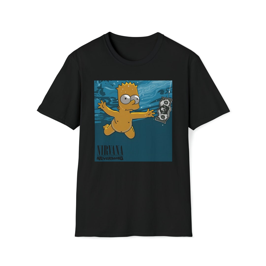 Nirvana Nevermind Bart Simpson Baby Tee - Etsy