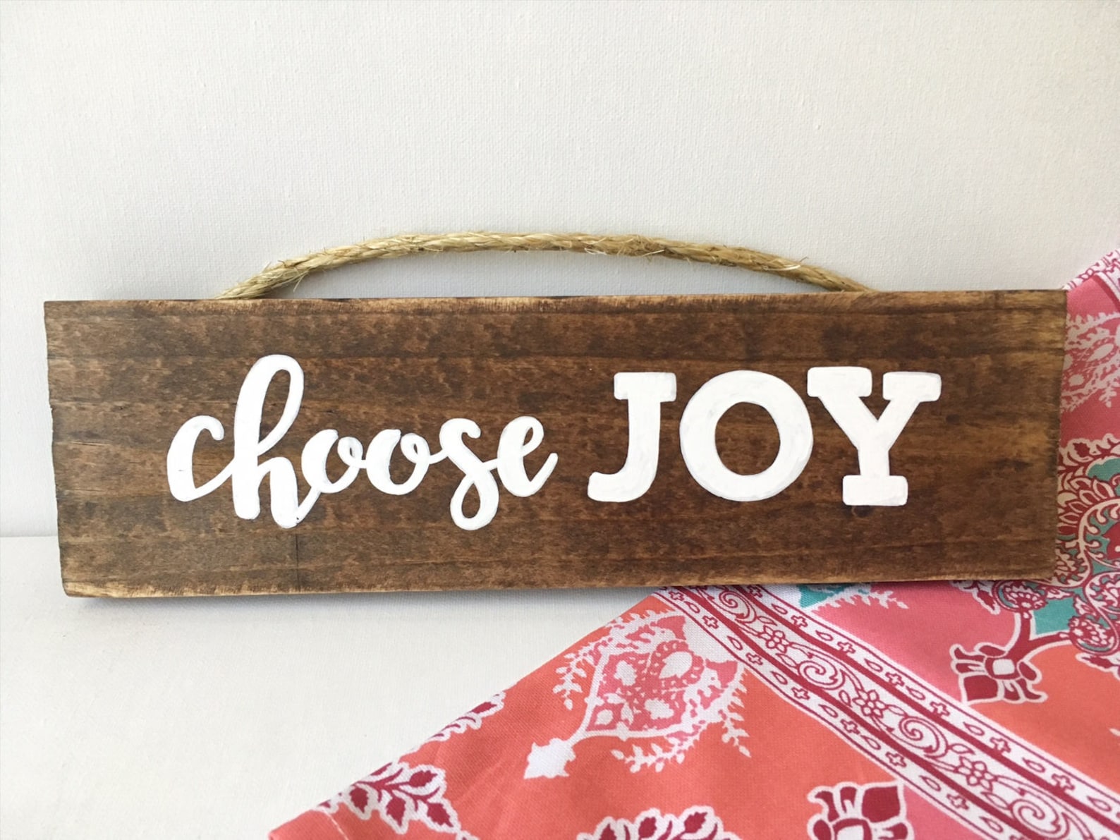 Choose JOY Wood Sign Hand-painted Wood Wall Decor - Etsy