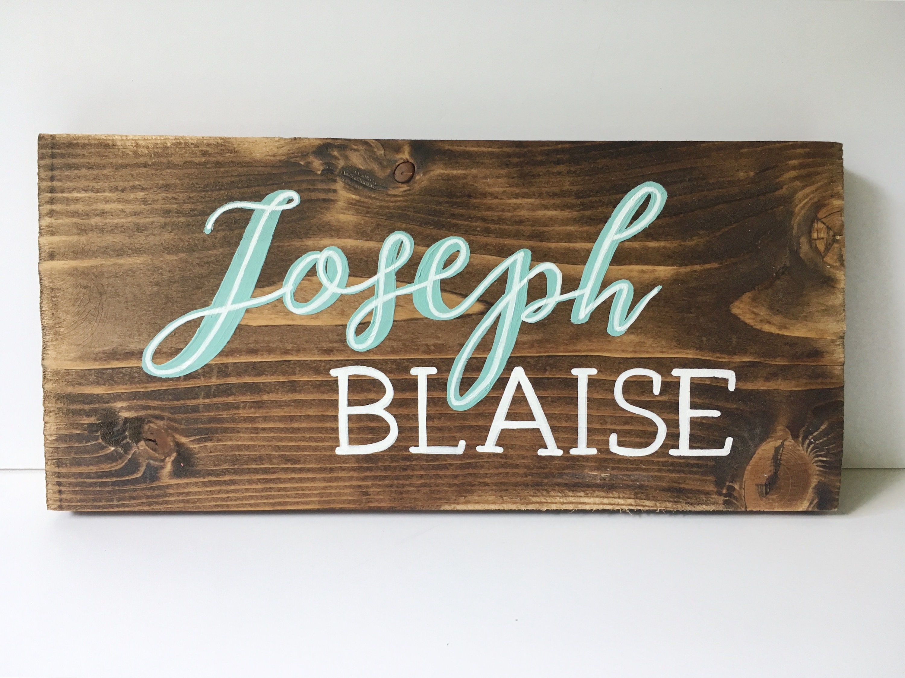 Custom Wood Name Sign hand-painted custom sign wood wall | Etsy