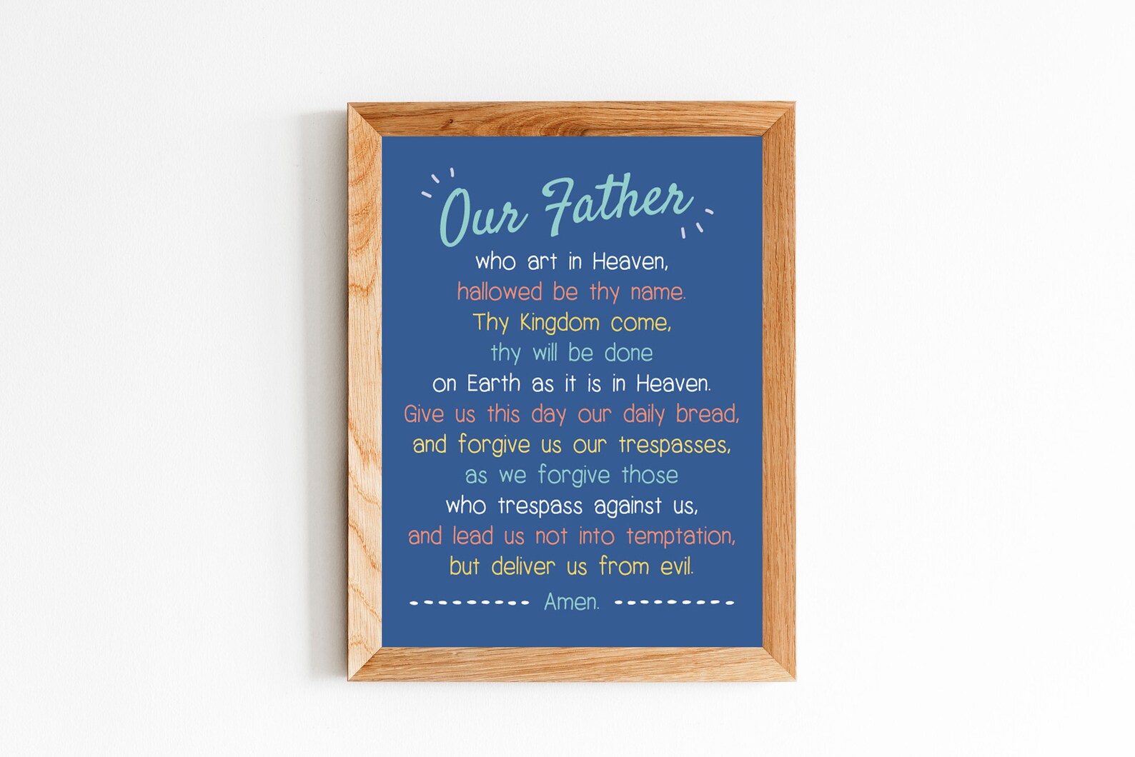 Our Father PRINTABLE, Lord's Prayer, Catholic Art, Instant Download ...