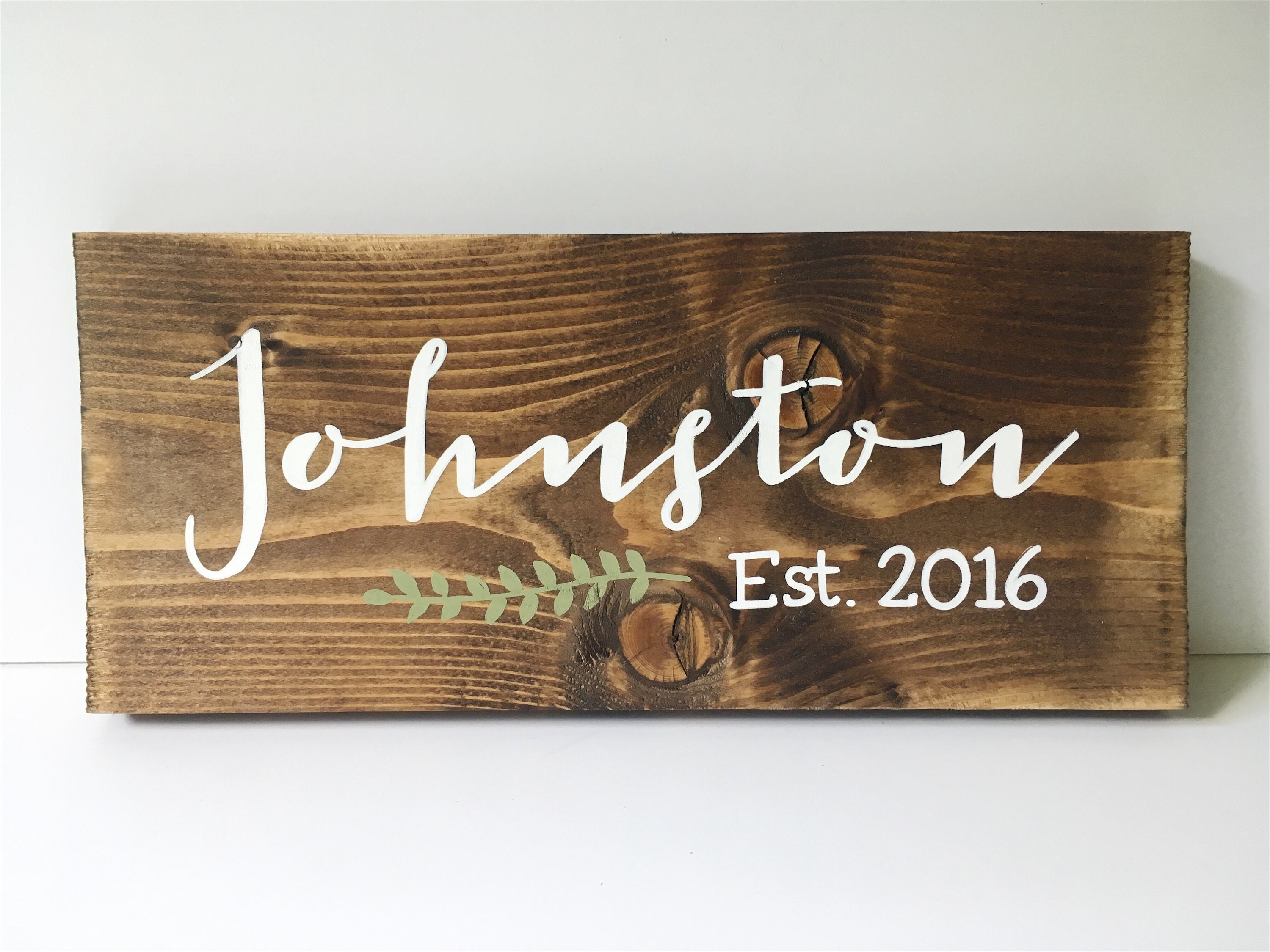 Custom Wood Name Sign hand-painted custom sign wood wall | Etsy