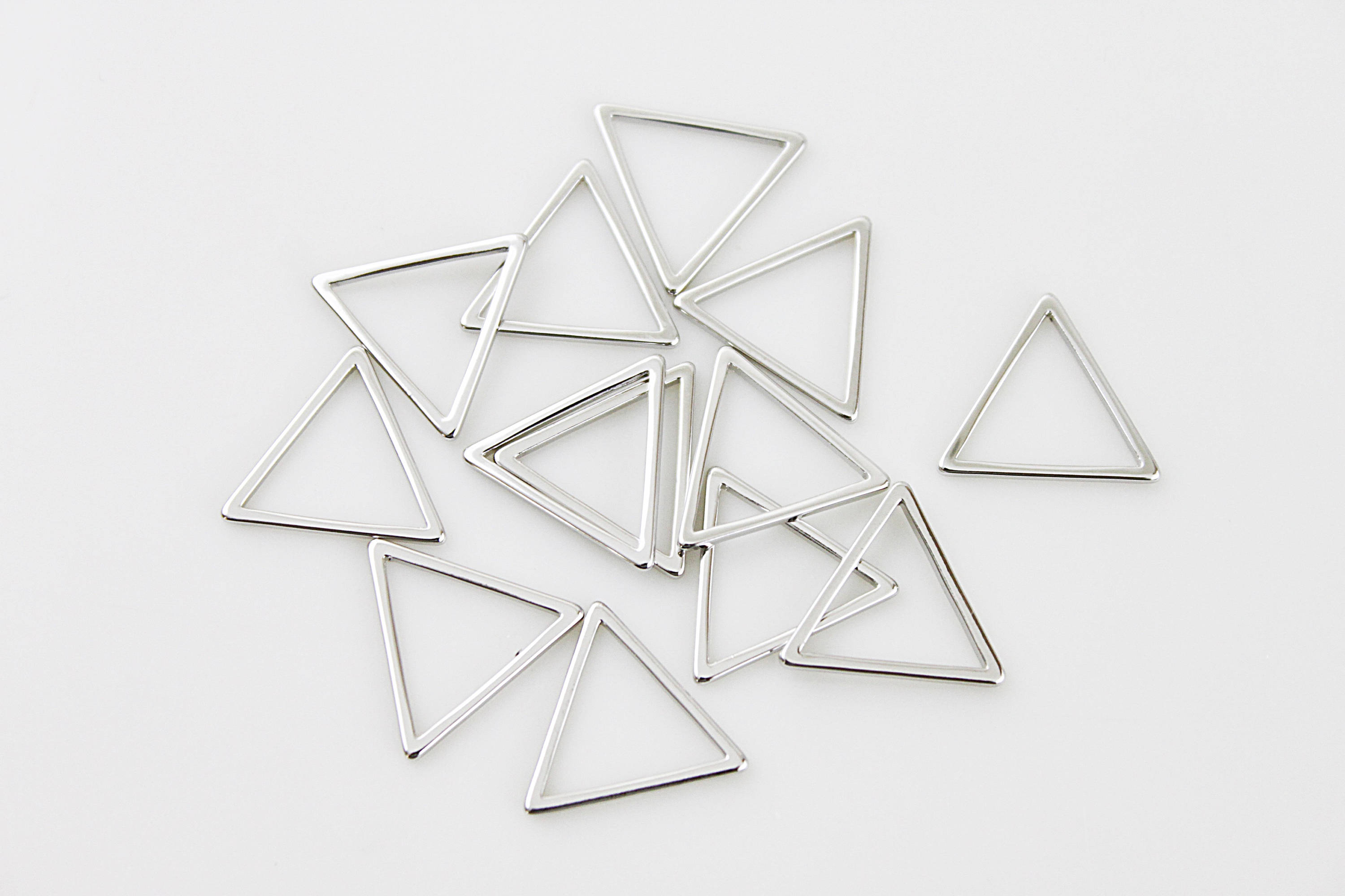 2 Triangle Charm Triangle Pendant Supply for Necklace Jewelry - Etsy UK