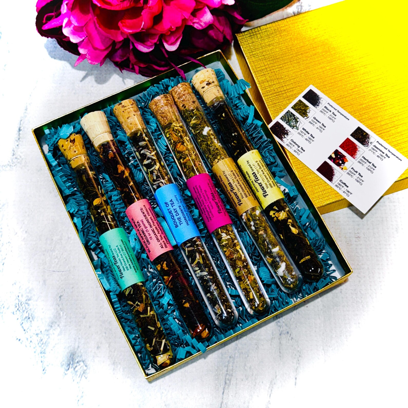 Choose 6 From 75+ Loose Leaf Tea Test Tube Samples Gift Box - Etsy