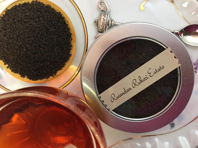Rwanda Rukeri Estate Black Loose Leaf Tea in Forever Reusable | Etsy