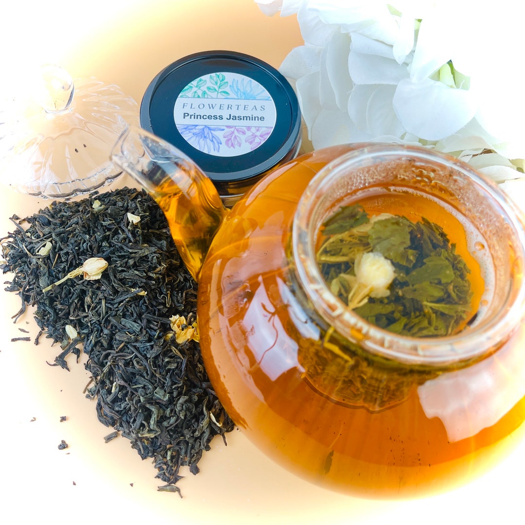 Princess Jasmine Green Tea Vintage Asian Inspired Gift Tin Caddy or ...