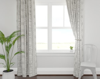 Geometric curtains | Etsy