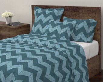 Chevron duvet cover | Etsy