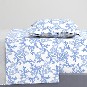 Blue Ocean Coral Sheets - Blue Coral by Kate_by_rolfescustomdesign ...