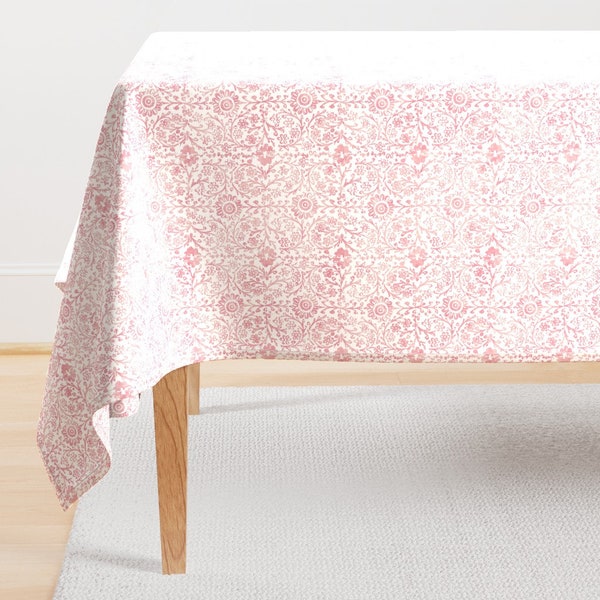 Pink Tablecloth - Etsy