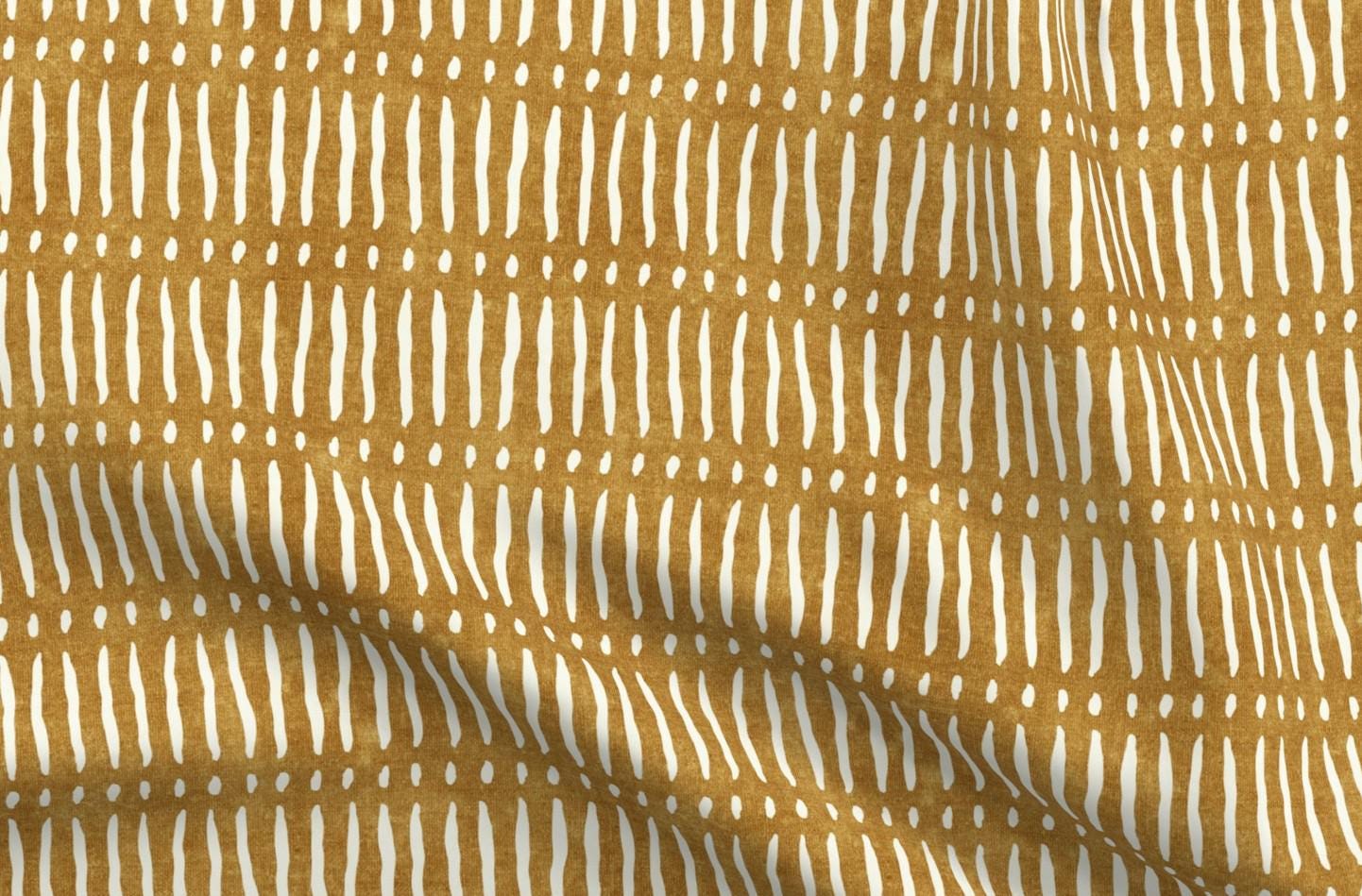 Mustard Mudcloth Sheets - Mustard Dashes by Littlearrowdecor - Bohemian ...