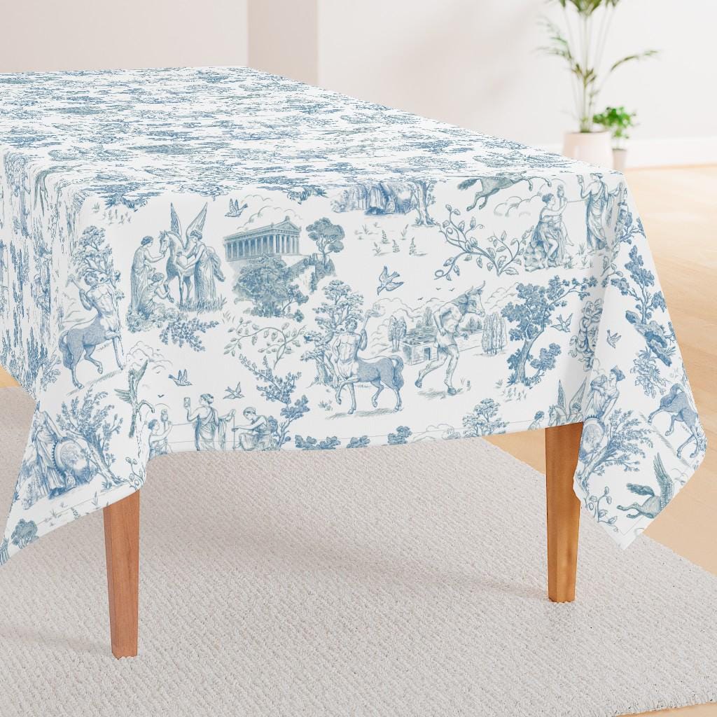 Toile Tablecloth - Greek Mythology Toile by Vinpauld - Greek Mythology ...