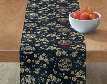 Asian Inspired Table Runner - Etsy