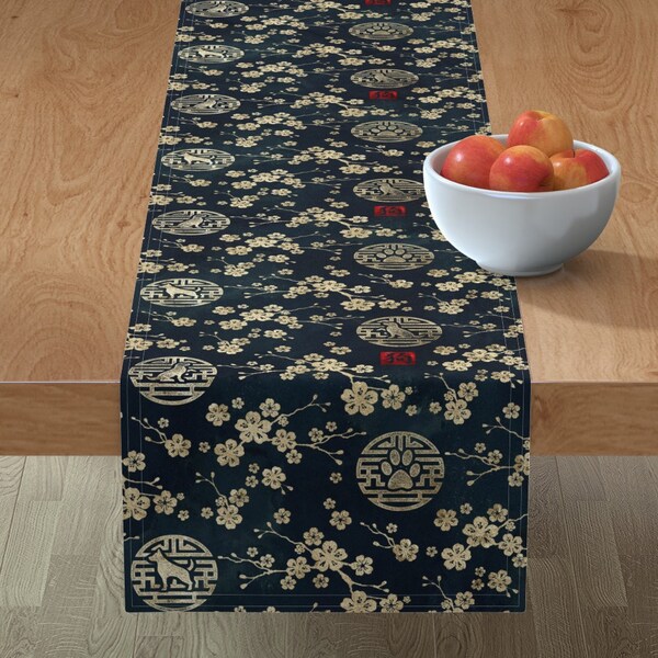Asian Table Runner - Etsy