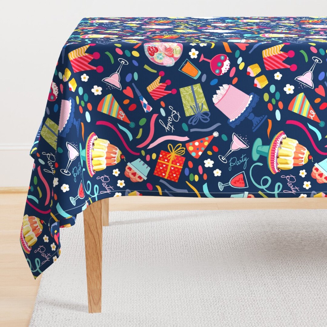 Colorful Birthday Tablecloth Family Birthday Fun by Daniela_glassop Fun ...