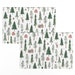 Christmas Placemats set of 2 Wintry Log Cabins by Elena_o'neill ...