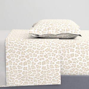 Modern Animal Print Sheets Beige Cheetah by Etienne Neutral Leopard ...