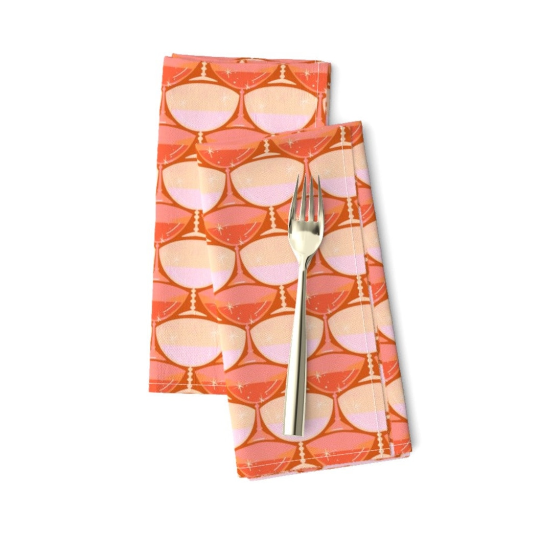 Champagne Toast Dinner Napkins set of 2 Cheers to Us by - Etsy