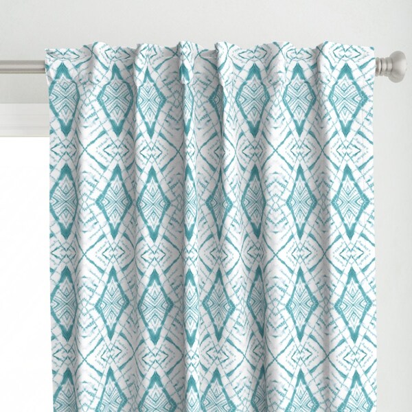 Turquoise Curtain - Etsy