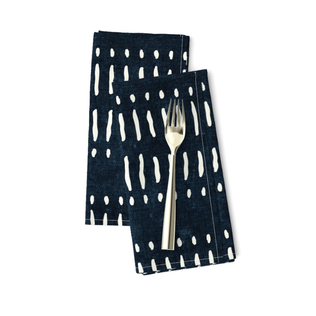 Modern Farmhouse Dinner Napkins set of 2 Boho Stripes by ...