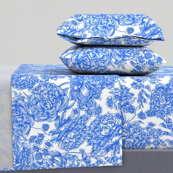 Blue Rose Sheets - Etsy