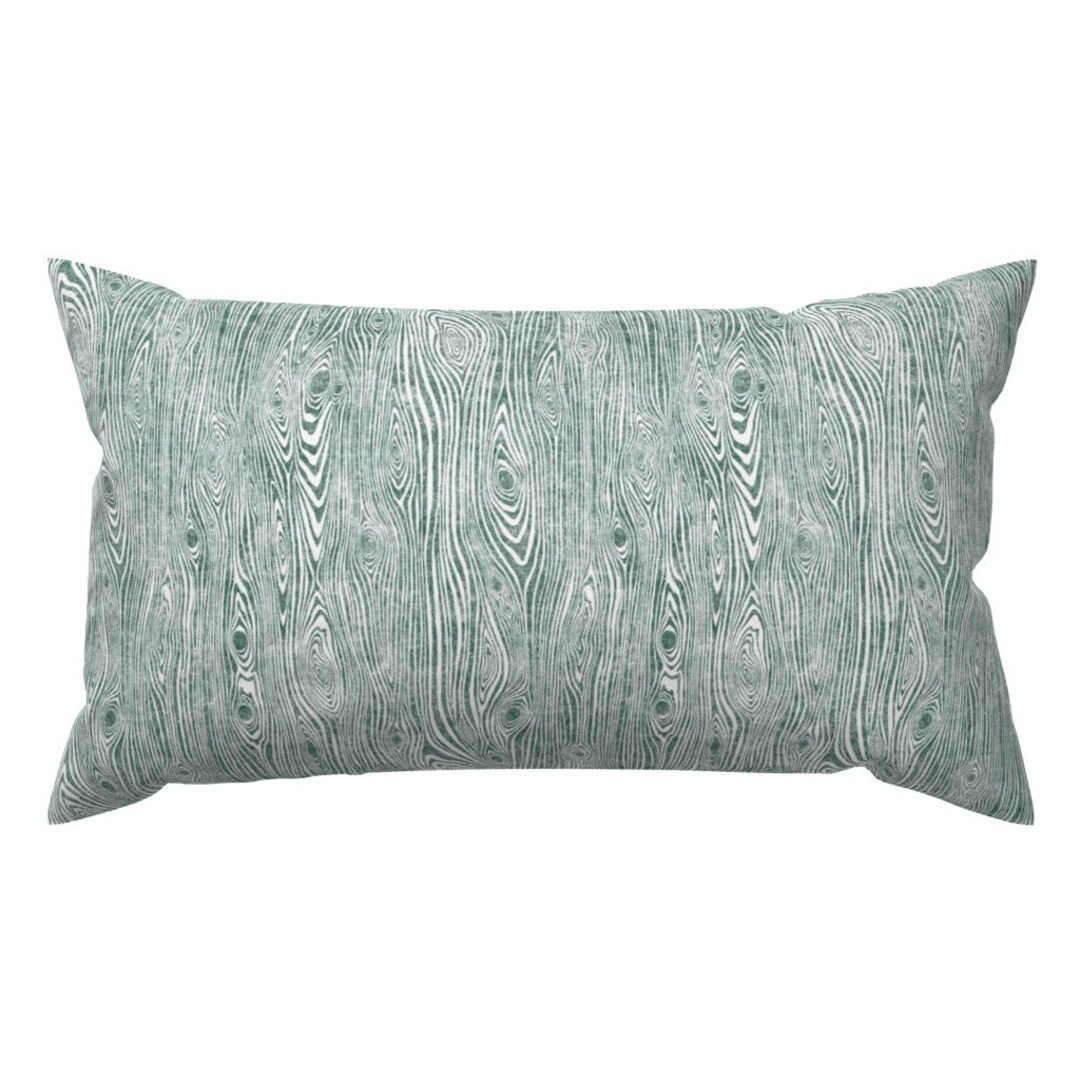 Rustic Lumbar Pillow - Cabin Hunting Lodge Forest Rectangle Accent ...