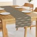 Fly Fishing Table Runner - Rainbow Trout on Pewter Grey by Weavingmajor ...