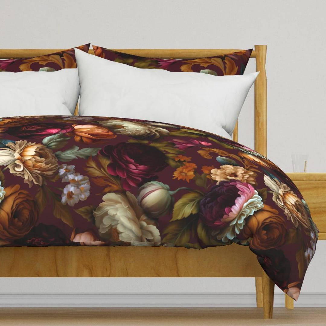Romantic Baroque Bedding - Ruby Red Roses by Hansonhomesolutions ...