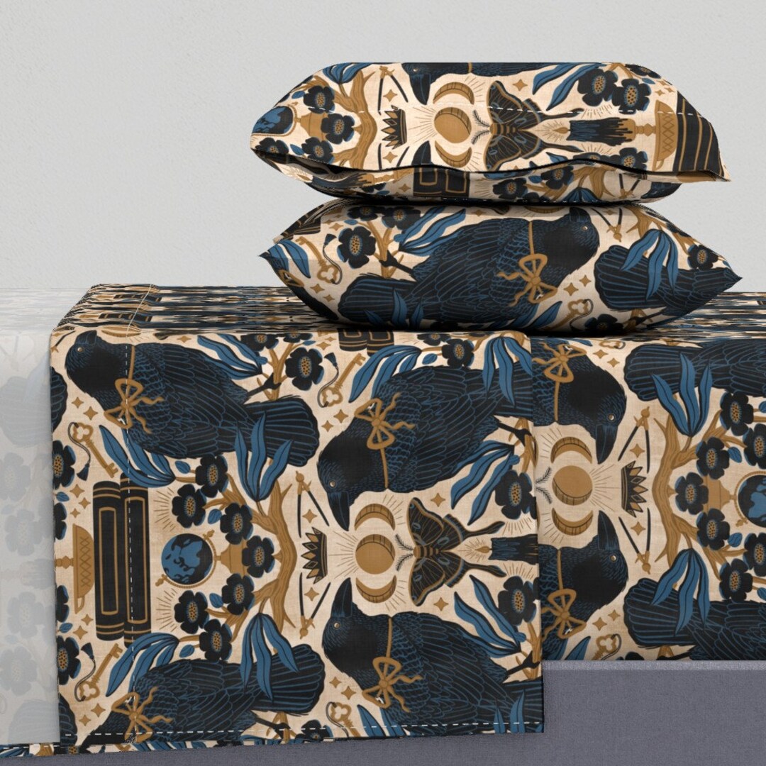 Crow Sheets the Crow Knows by Nanshizzle Raven Celestial Moth Sun Moon ...