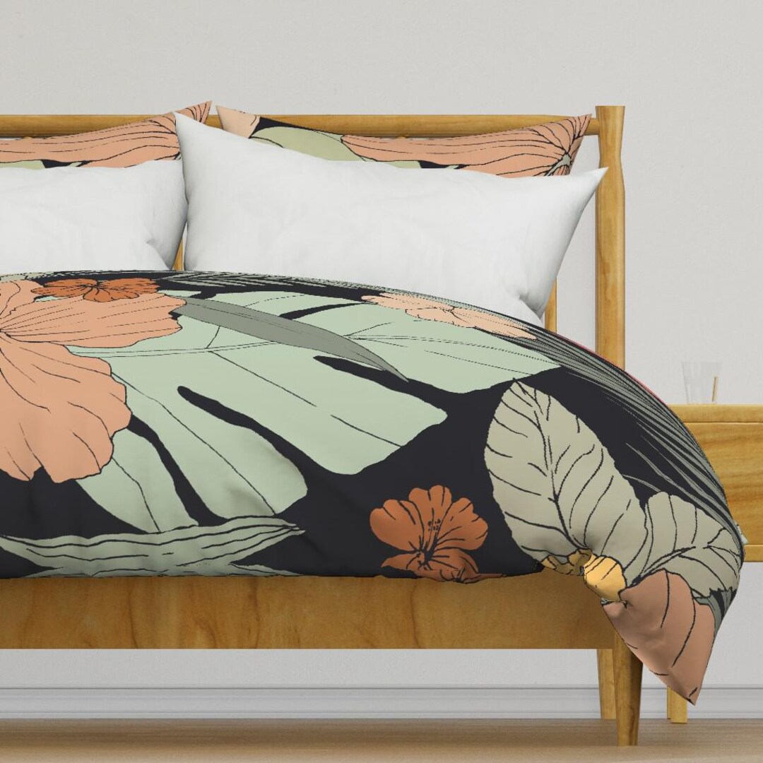 Tropical Bedding - Jungle Floral Jumbo by Susanna_nousiainen - Floral ...