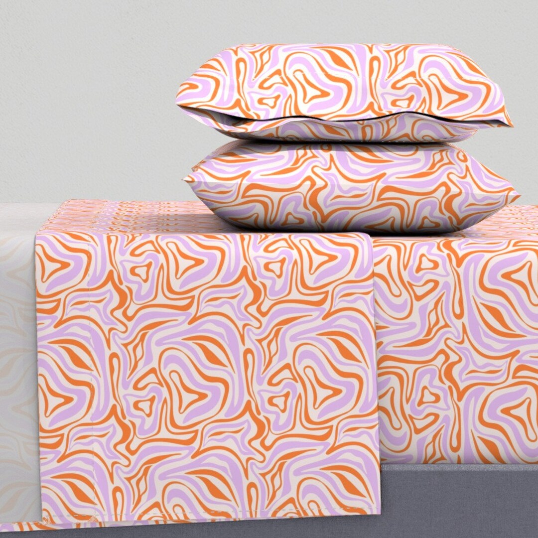 Retro Swirl Sheets Groovy Swirls by Littlesmilemakers Vintage ...