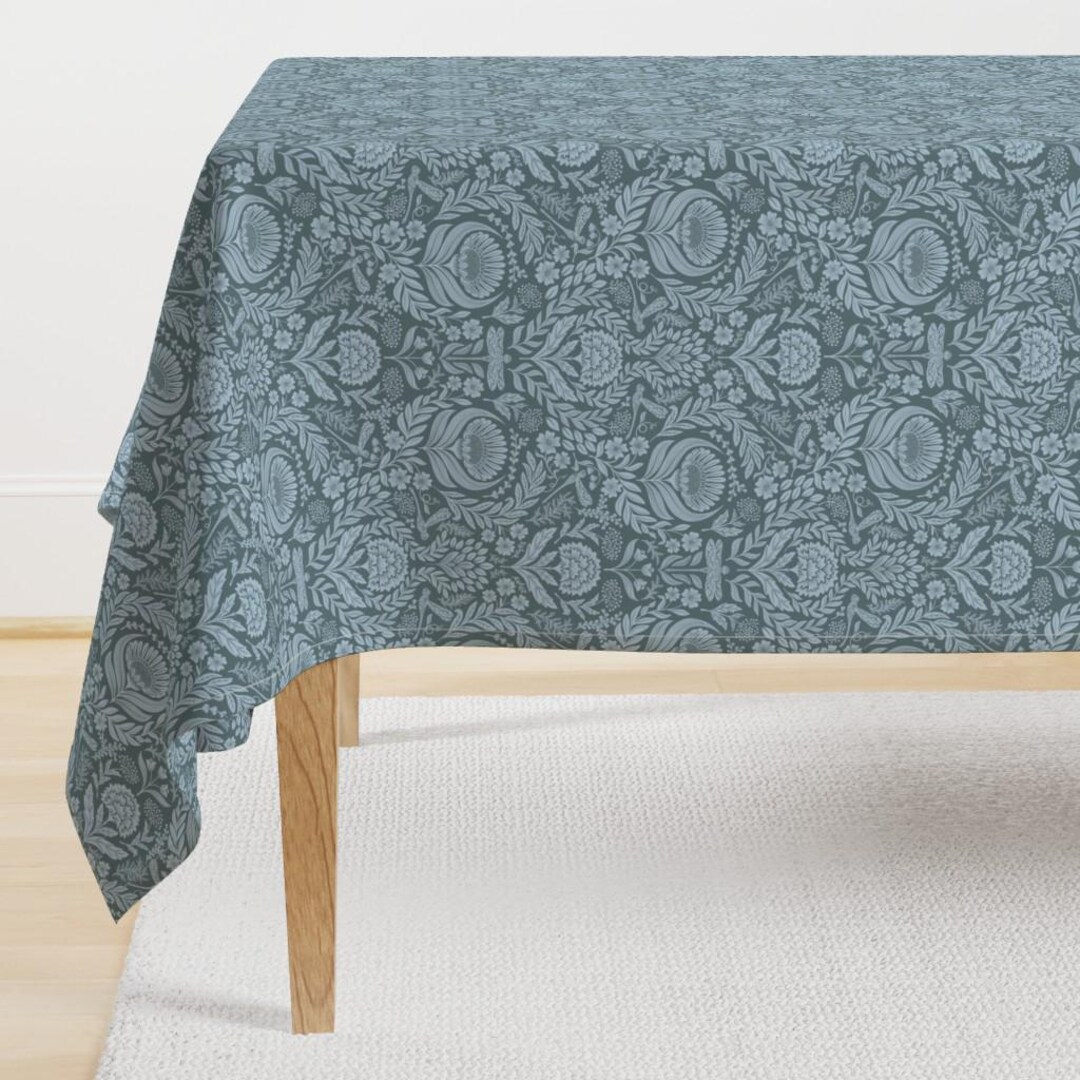 Victorian Tablecloth - Victorian Floral Damask by Me_coco_design ...