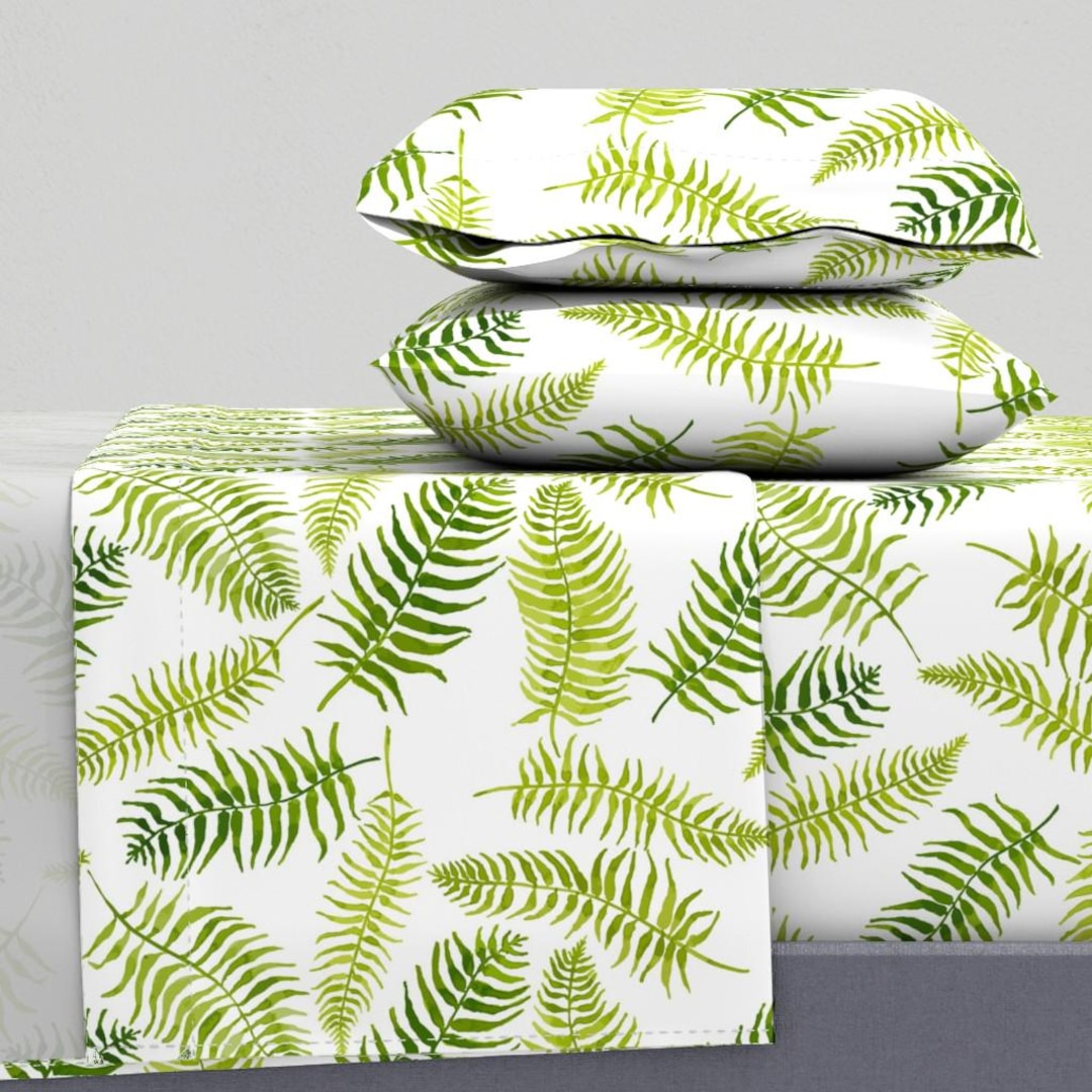Green Sheets - Fern-i-licious by Limezinniasdesign - Fern Pattern ...