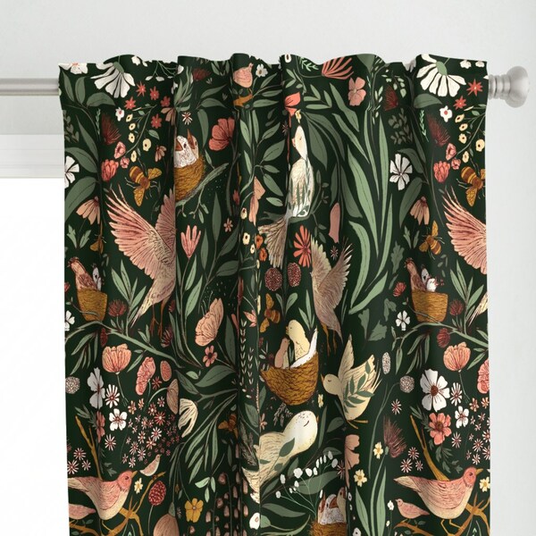 Woodland Songbird Fabric - Etsy