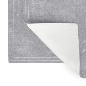 Distressed Pale Gray Placemats Set of 2 Solid Grey by | Etsy