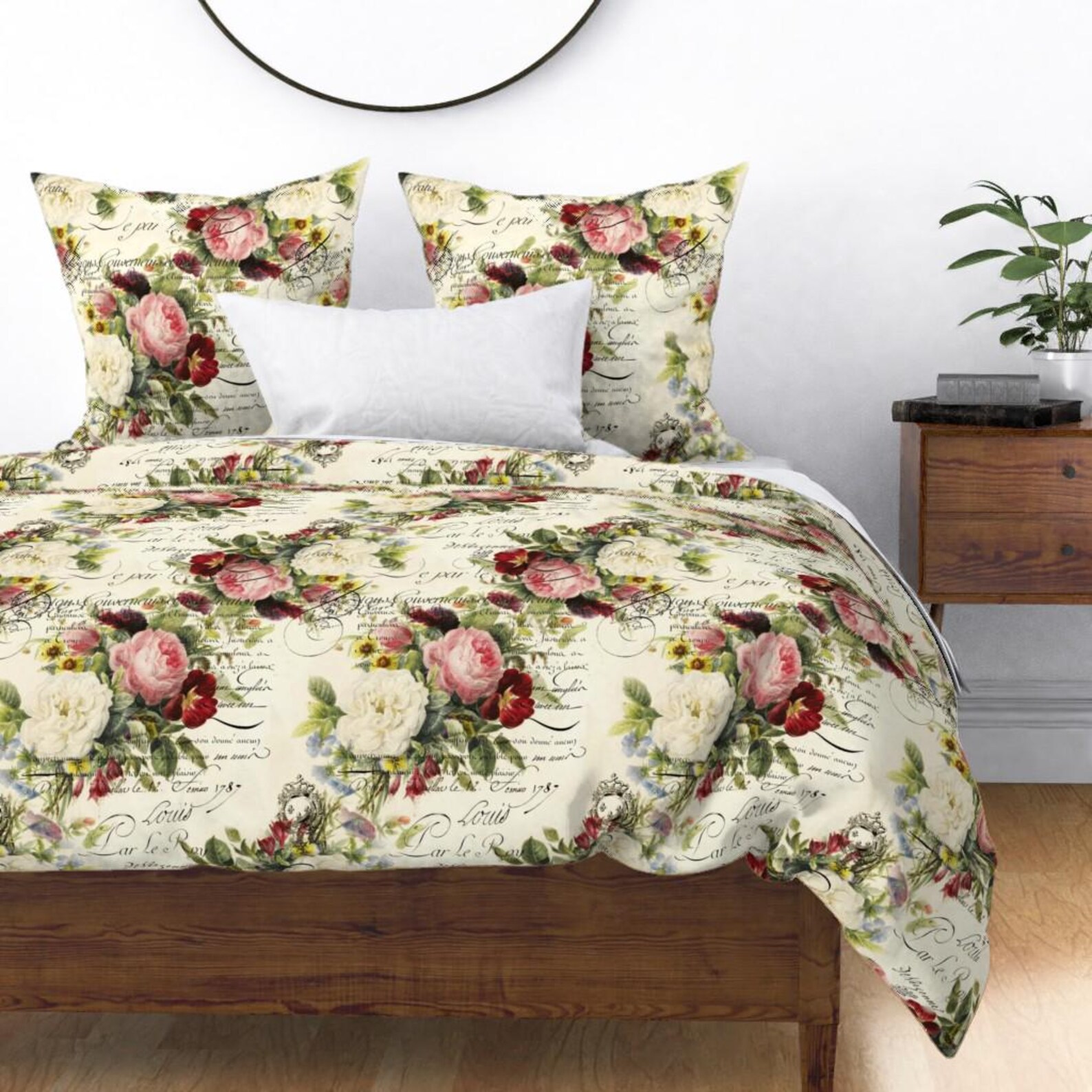 Vintage Roses Bedding - Rosey Document by Peagreengirl - Shabby Chic ...