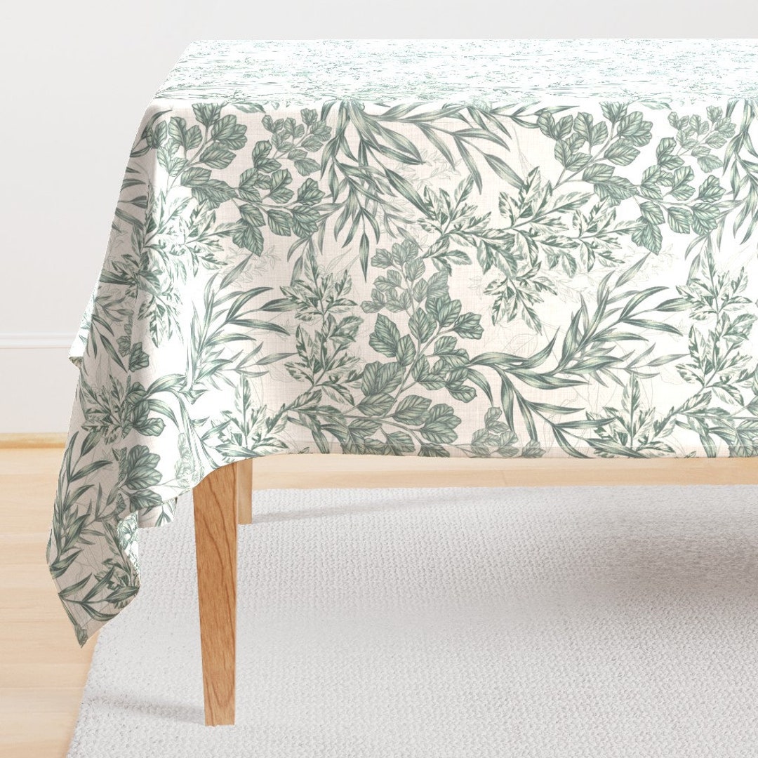 Green Garden Tablecloth Evergreen by Smokeinthewoods Nature Botanical ...