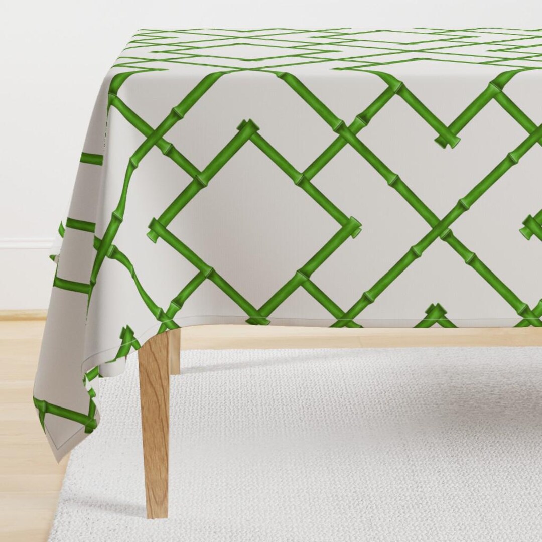 Bamboo Trellis Tablecloth Osaka Trellis by Willowlanetextiles Kelly ...