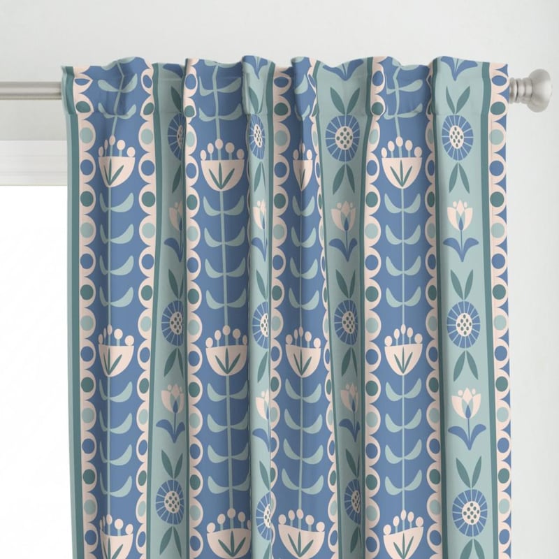 Scandinavian Curtain - Etsy