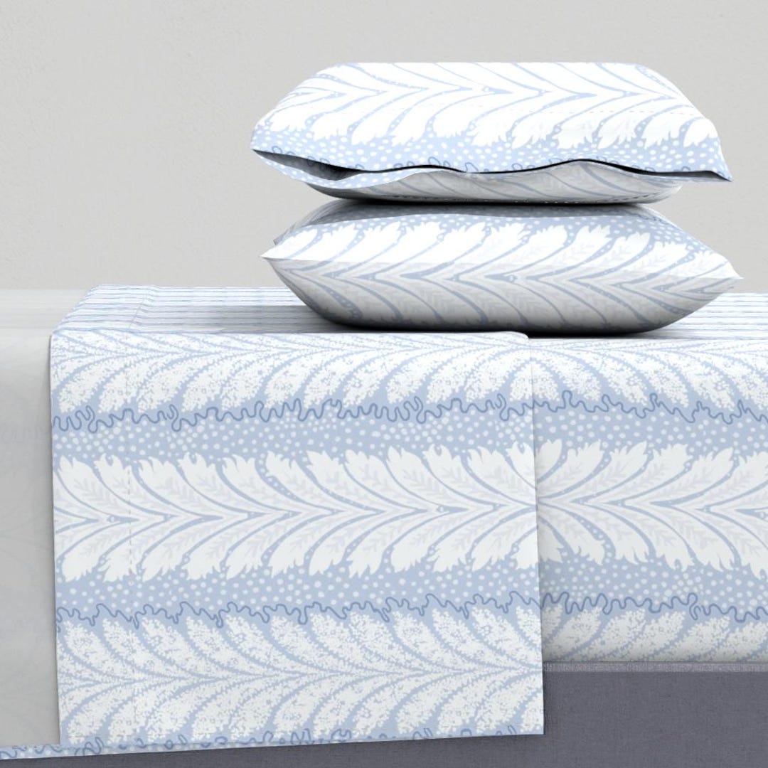 Blue Preppy Stripe Sheets - Feather Light Blue by Whitneyenglish ...